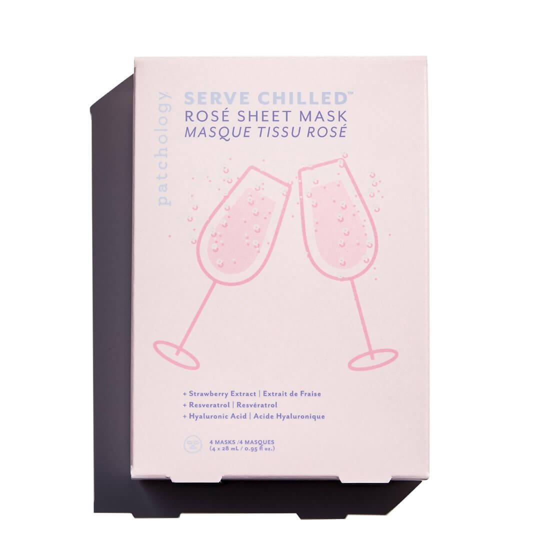 Patchology Serve Chilled™ Rosé Sheet Mask | Facial Sheet Masks